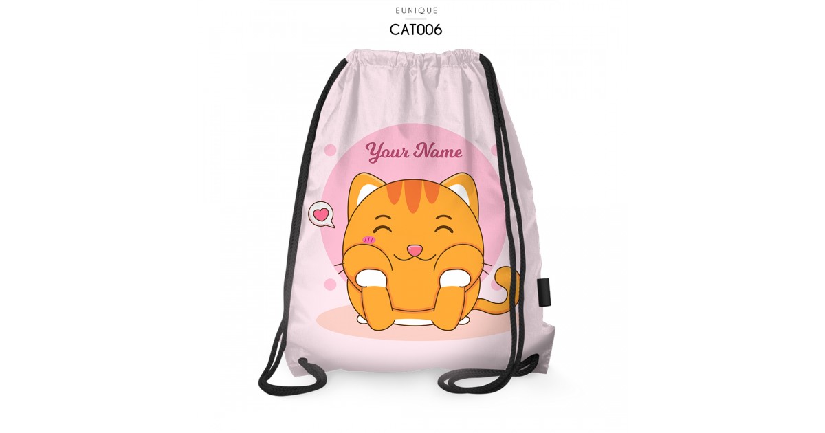 Drawstring Bag Cat CAT006
